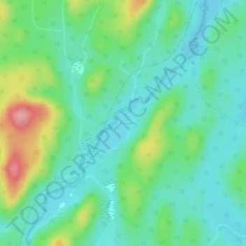 Carte topographique Lac Powell, altitude, relief